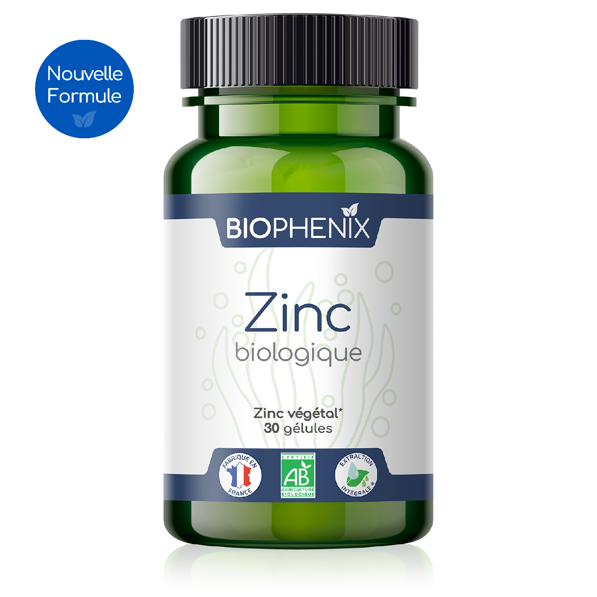 ZINC végétal et biologique(extraction intégrale) - BIOPHENIX - 30 gélu ...
